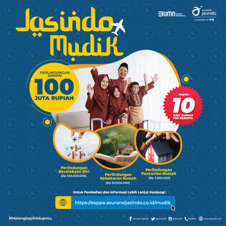 Program Jasindo Mudik, Solusi Lindungi Diri dan Rumah - Kapabar.com