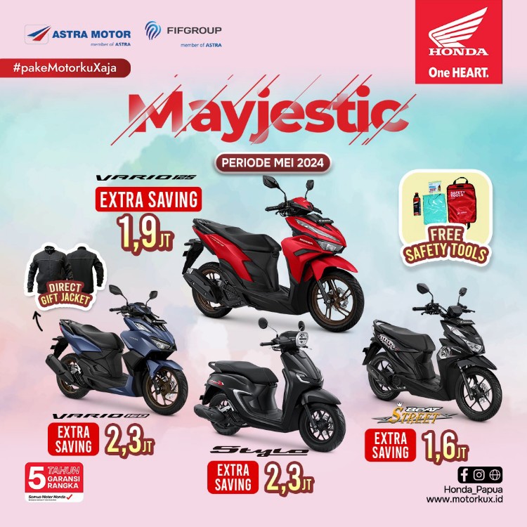Bulan Mei, Astra Motor Papua Hadirkan Promo “MAYJESTIC” - Kapabar.com